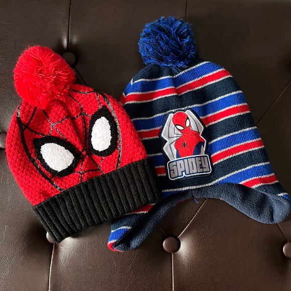 Accessories | Host Pick Spiderman Toddler Knit Hats 2 Hats Included As ...